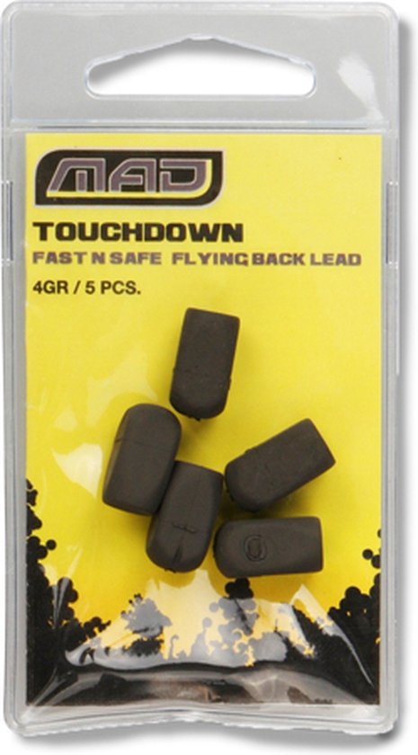 Mad Touchdown Fast 'n Safe Flying Back Lead Zwart 4g | bol