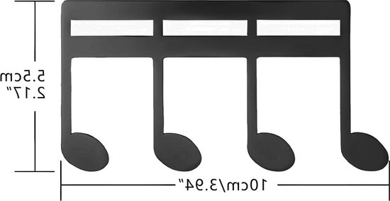 M-shaped Metal Music Note Book Clip - Sheet Music Stand Clip for ...