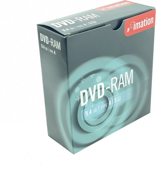 Imation DVD-RAM - 9.4GB - 5 pack - Dubbelzijdig - Herschrijfbaar | bol