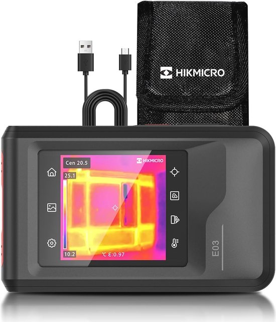 compacte warmtebeeldcamera met hoge resolutie en touchscreen | bol