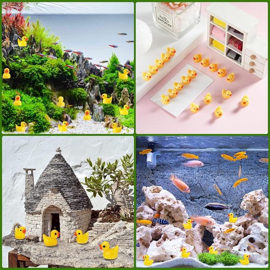 Mini Eenden van Hars - Set van 100 - Leuk Miniatuur Tiny Eend DIY ...