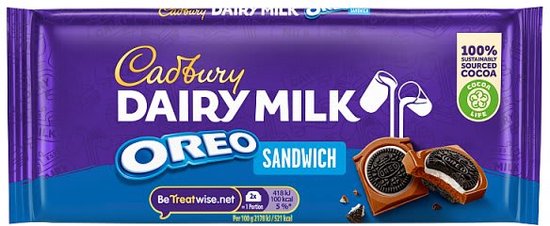 Cadbury Dairy Milk Oreo Sandwich (15 x 96g) | bol