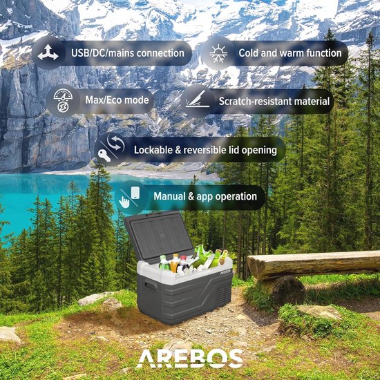 Elektrische Koelbox 26 Liter met APP-bediening | Koeling, Vriezing en Warmhouden | bol