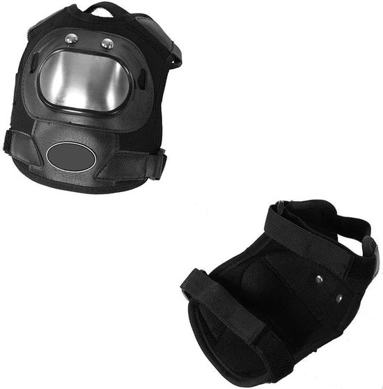 Zwart Rvs Motorfiets Motocross ATV Volwassenen Kniebeschermers ...