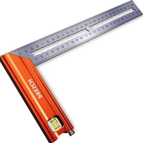 250mm Winkelhaak met aanslag - Klein formaat - Inclusief roestvrij ...