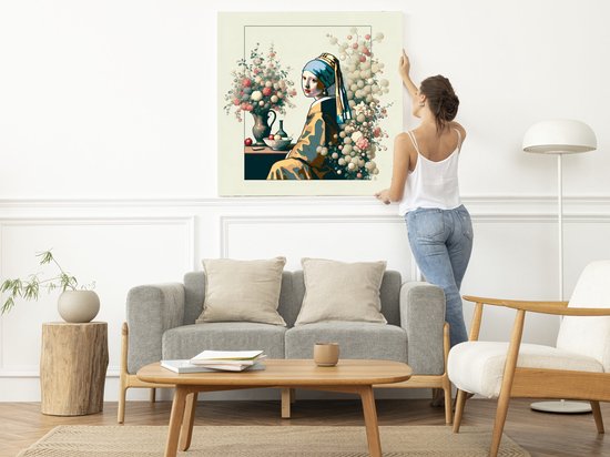 Modern vermeer schilderij | Contemporary Masterpiece: A Fusion of Tradition and... | bol