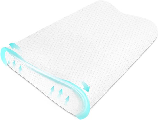 Orthopedisch traagschuim neksteunkussen voor zijslapers - Comfortabel en ergonomisch | bol