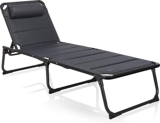 Ligbed tuin Zonneligstoel Ancona - Luxe ligbed voor in de tuin | bol