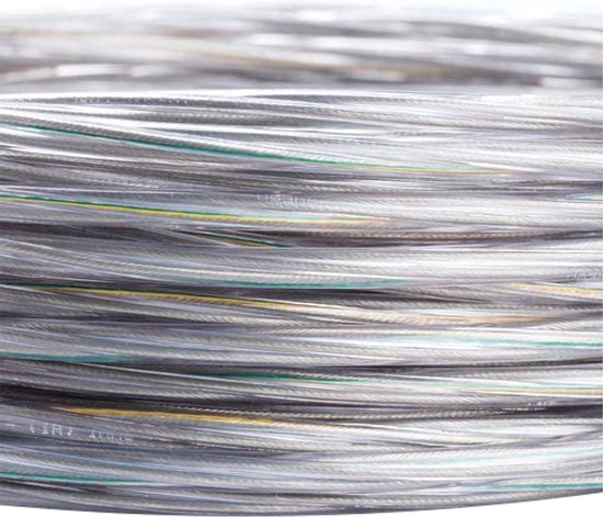 3-core transparent plastic power cable - 10m / electrical wire 3x0.75 ...