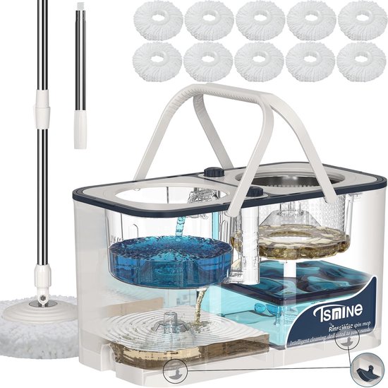 Spin-dweil met Gescheiden Emmer voor Efficiënte Huishoudelijke ...