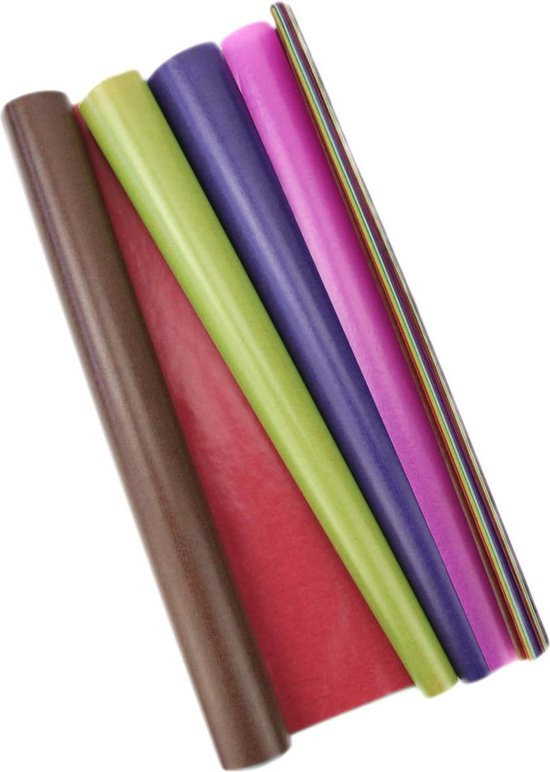 Vliegerpapier in diverse kleuren - 100 vellen 19,5 x 27,5 cm | bol