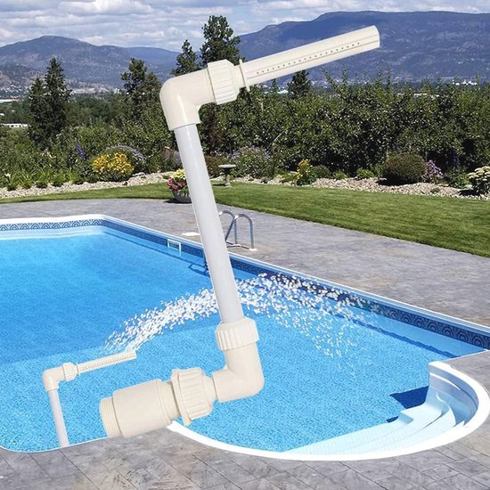 Verstelbare Zwembad Waterval Fontein Sproeier - Duurzaam PVC Tuin Decor ...