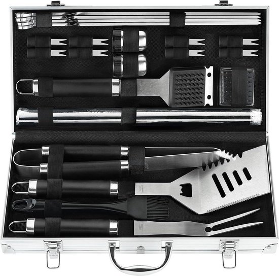21-delige Grillbestek Gift Set - Roestvrij stalen BBQ Gereedschap met ...