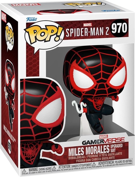 Pop Games: Spider-Man 2 - Miles Morales (Upgraded Suit) Funko Pop #970 ...