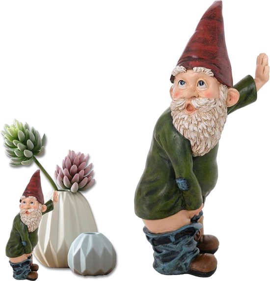 Tuinkabouter Brutale Dwerg Hars Tuinbeeldje - Buiten Decoratiefiguur ...