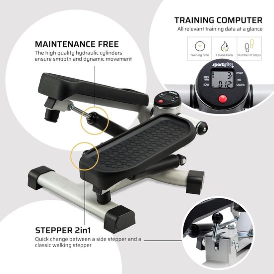 Mini-stepper met swing-stepper en op- en afstepper - tot 100 kg ...