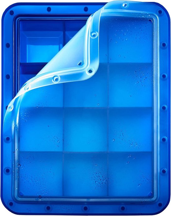 Arctic Cube 5 cm Ice Former - Blauwe IJsblokjesvorm voor 12 IJsblokjes ...
