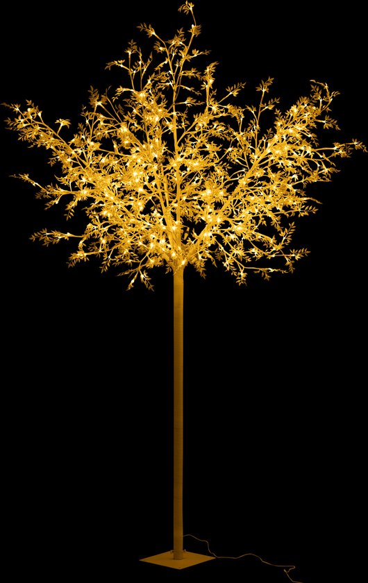 J-line - Boom Blaadjes Gli+led Metaal Zilver Extra Large ...