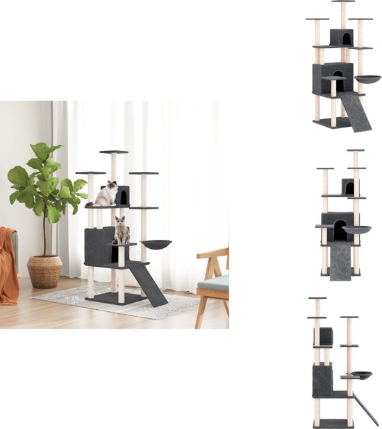 vidaXL Krabpaal - Krabpalen - Kattenpaal - - Kattenmeubel met sisal ...