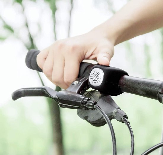 Toeter fiets - Fietsclaxon silicone 120 dB elektrische fietsbel - zwart ...