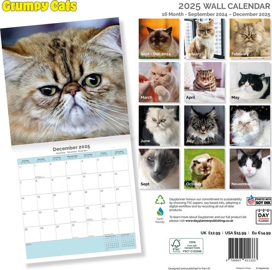 Grumpy Cat Kalender 2025 | bol