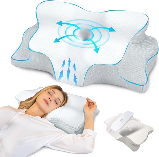 Ergonomisch Nekkussen van Traagschuim - Orthopedisch Kussen voor Zijslapers met... | bol