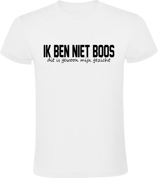Ik ben niet boos, dit is gewoon mijn gezicht Heren T-shirt - normaal ...