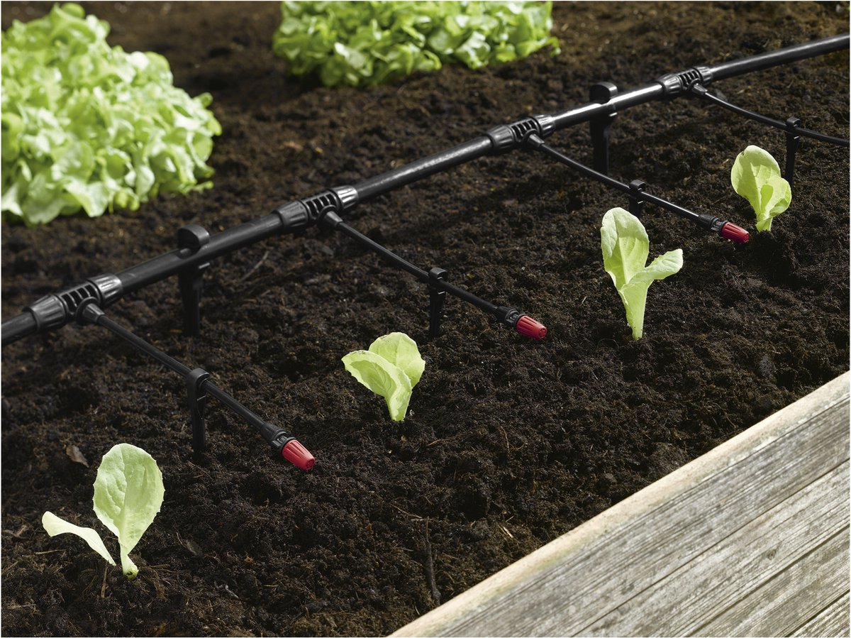Parkside Druppelirrigatie - Uitbreidingsset - 16-delig - Kliksysteem | bol