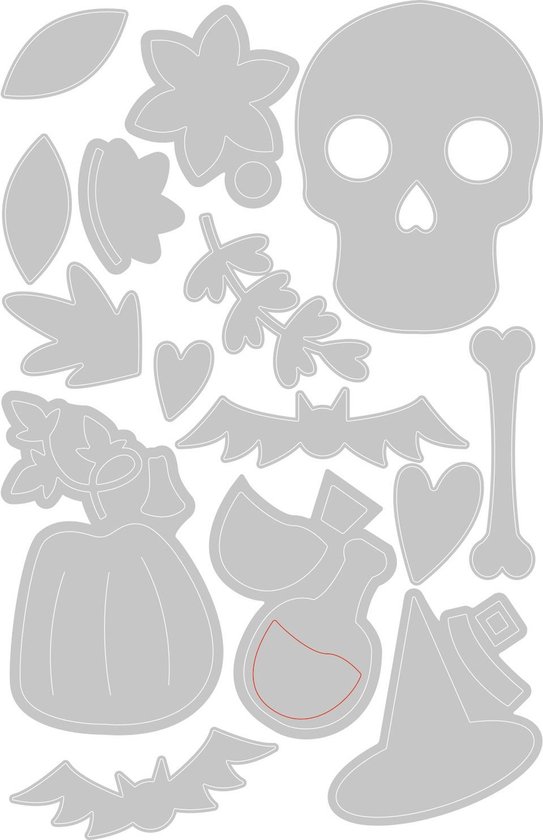 Sizzix Thinlits Die Set Spooky Icons | bol.com