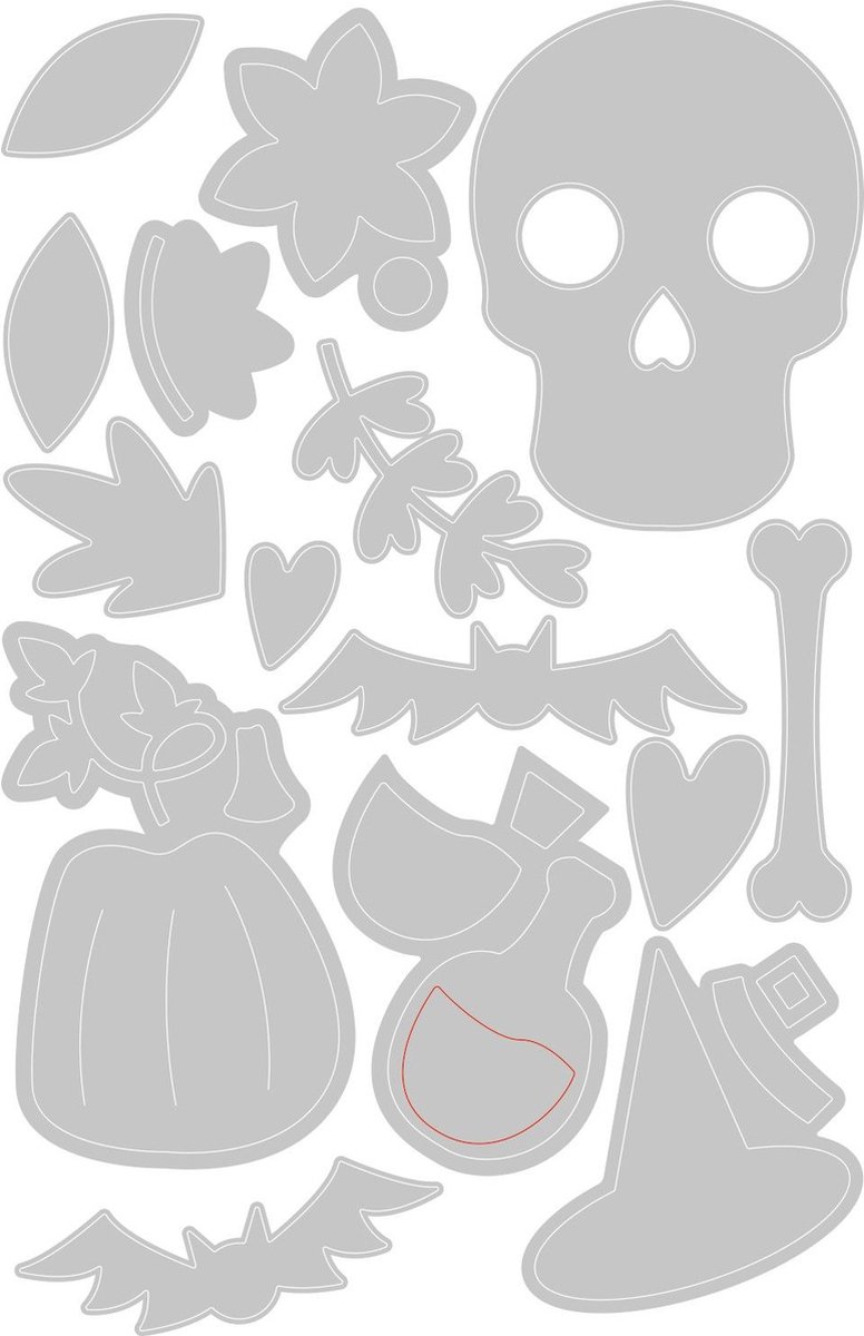 Sizzix Thinlits Die Set Spooky Icons | bol.com