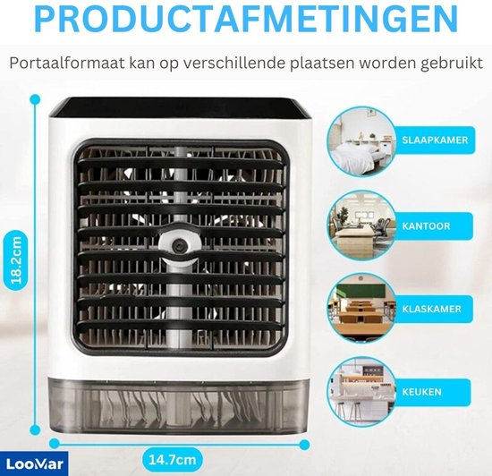 LooMar Mini Airco - Airco Klein zonder afvoerslang - mini ...