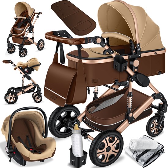 KESSER® Kinderwagen 3 in 1 Loops Wandelwagen Set incl. Autostoel ...