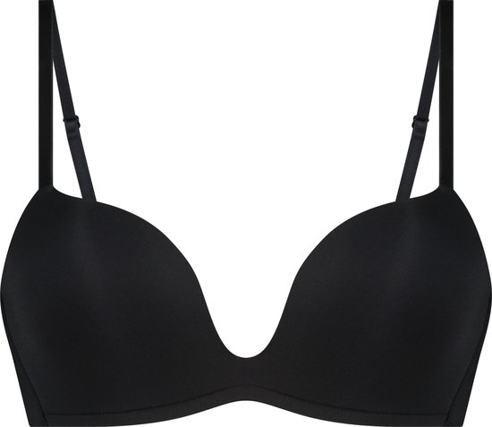 Hunkemöller Dames Lingerie Voorgevormde push-up beugel bh Deep-V - Zwart - maat E70 | bol