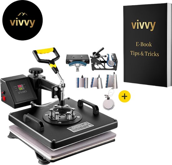 Sublimatie Printer - Transferpers 8 In 1 - Hittepers Met Complete Set ...