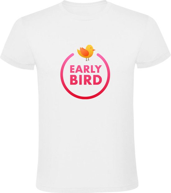 Early Bird Heren T-shirt - Vroege Vogel - Festival - Concert - Ticket | bol