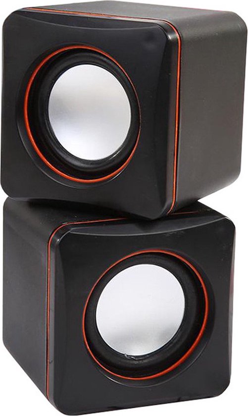 SOROH | Mini PC Luidsprekers Set van 2 met USB | Zwart | bol