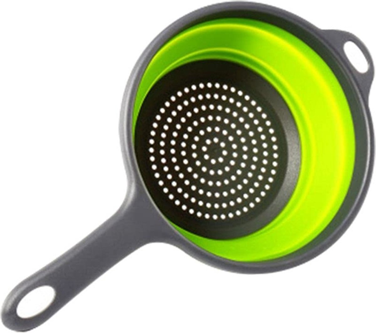 Inklapbare Vergiet Met Handvat - Opvouwbaar - Siliconen - Klein - Groen ...