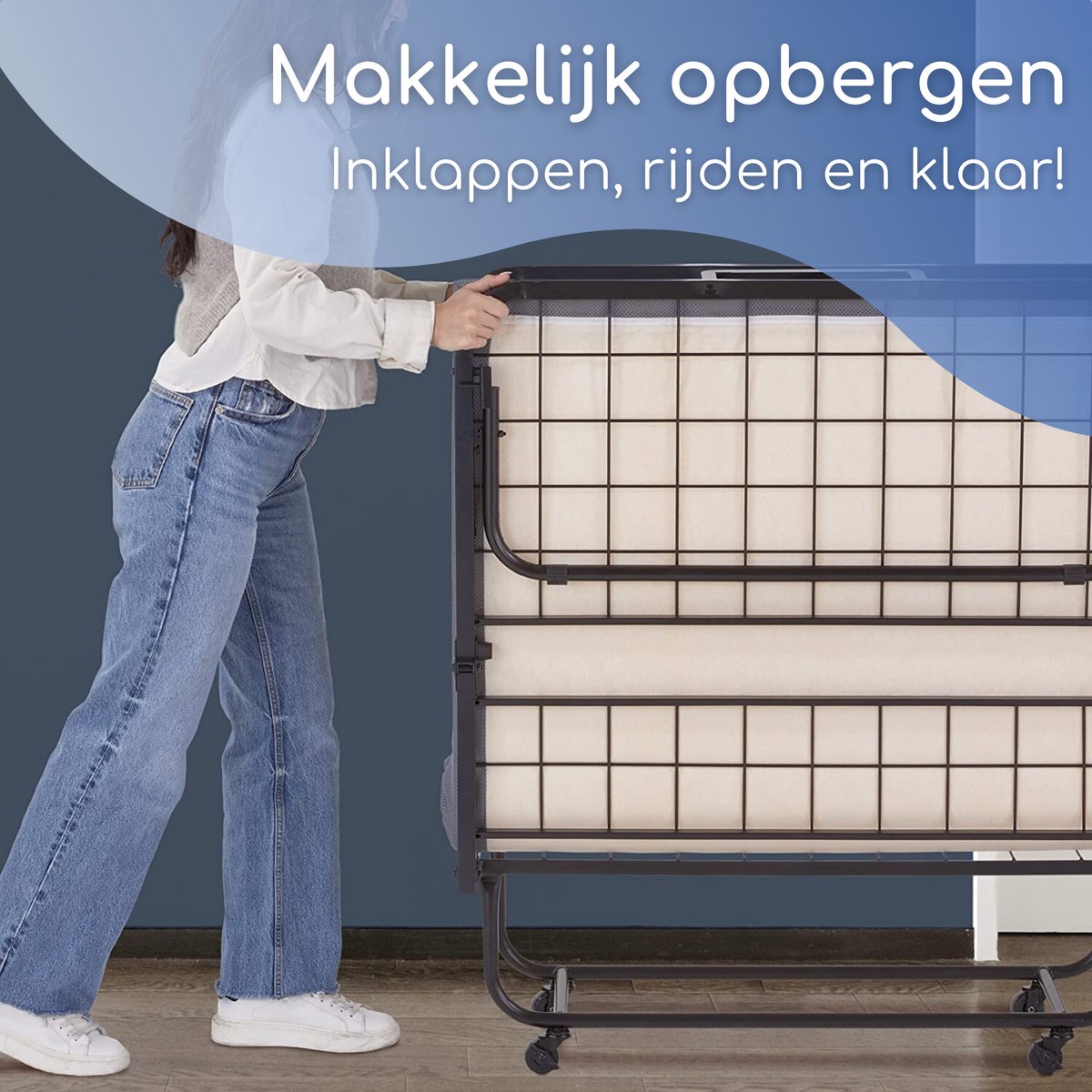 Cloudscape Vouwbed - Logeerbed - Met Matras - Opklapbed - Logeermatras ...