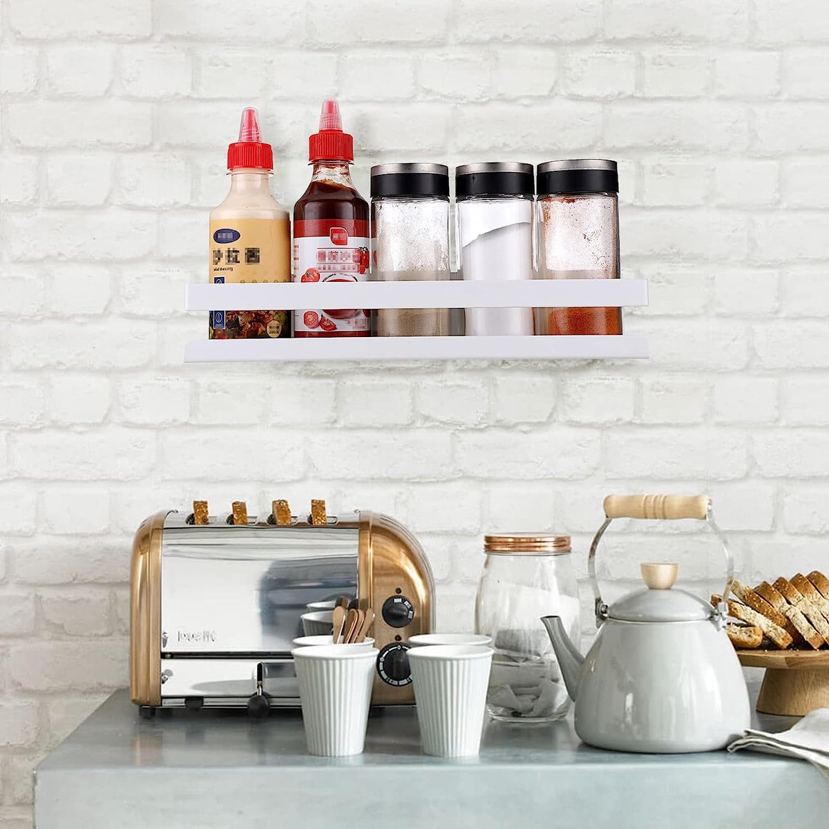 30cm stalen wandplank hangende planken woondecoratie stalen plank hangende zwevende... | bol