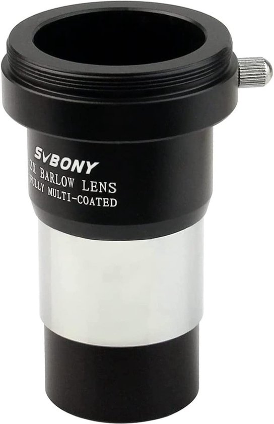 SVBony - Barlow lens - 2x 1.25 inch - Barlow 2x met M42 x 0.75mm ...