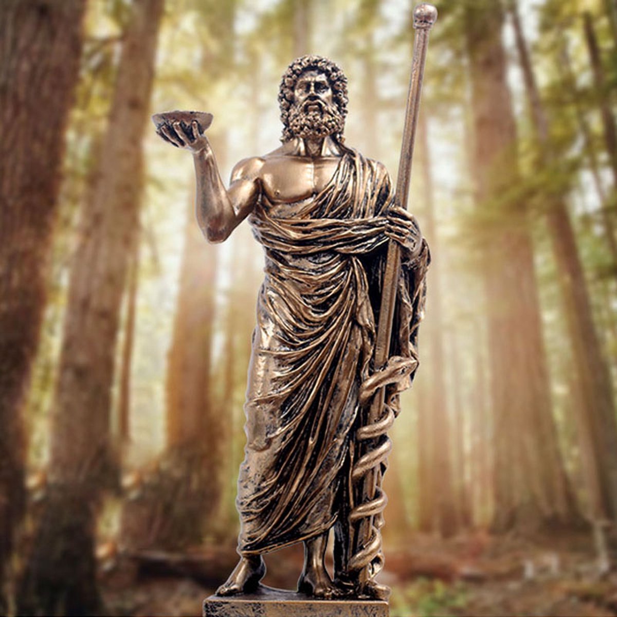 Decoratie Grieks Medische Mythologische Figuur Sculptuur, Geneeskunde ...