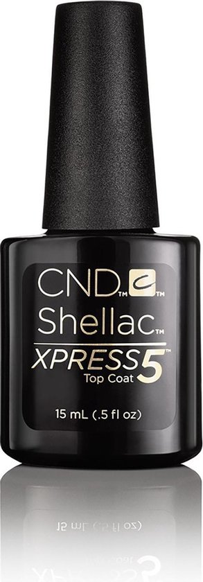 CND - Colour - Shellac - Xpress 5 - Top Coat - 15 ml | bol.com