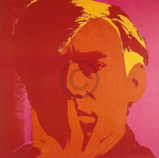Andy Warhol - Autoportrait 1966 Tirage d'art 66x66cm | bol