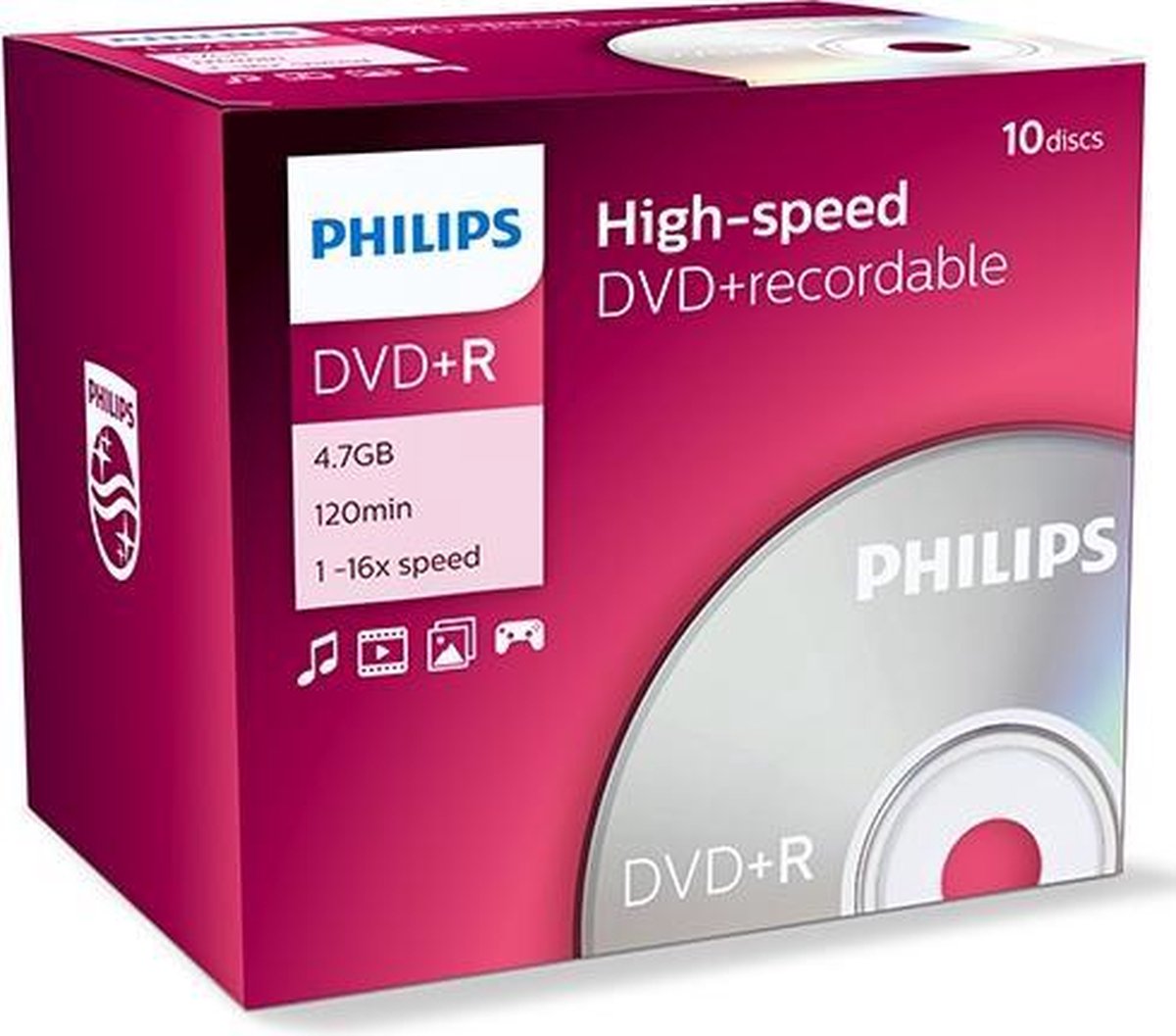 Philips - DVD+R - DVD+R 10pcs. Jewelcase | bol.com