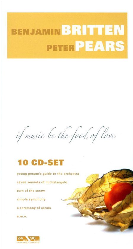 Britten: May music be the food of love, Peter Pears | CD (album ...