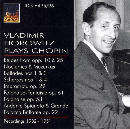 Vlademir Horowitz Plays Chopin, Vladimir Horowitz | Muziek | bol