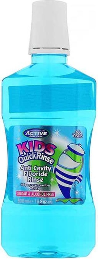 Active Oral Care - Kids Quick Rinse Mouthwash For Children 500Ml | bol
