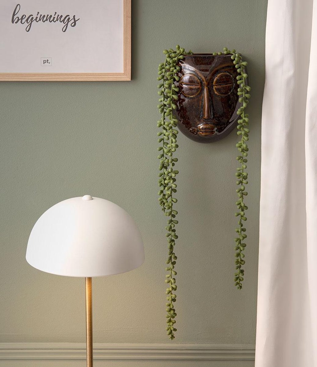 Wall plant pot Mask glazed | bol.com