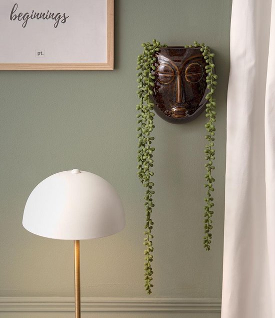 Wall plant pot Mask glazed | bol.com