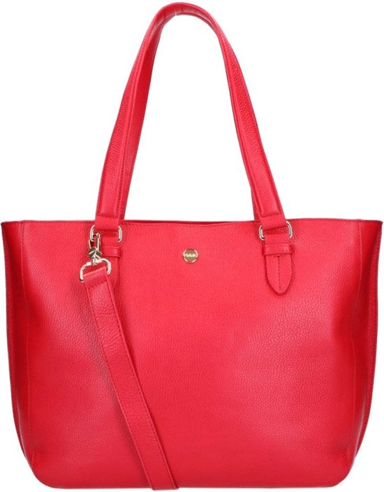 FMME Laptoptas Grain Leer - rood | bol.com